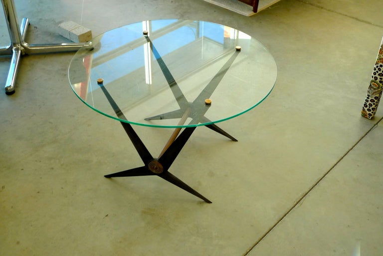 Rare Angelo Ostuni Round Cocktail Table For Sale at 1stDibs