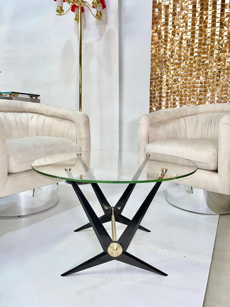 Rare Angelo Ostuni Round Cocktail Table For Sale at 1stDibs