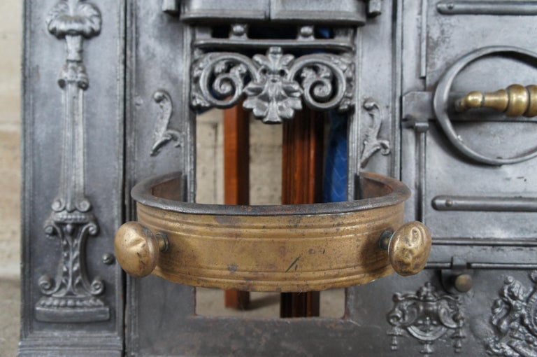 Rare Antique 1840s Cornish Cast Iron Kitchen Range Oven Fireplace Stove ...