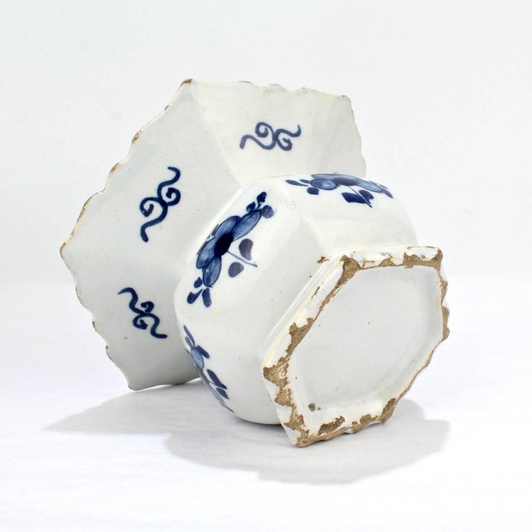 Rare Antique 18th Century Dutch Delft Pottery Spittoon with Chinese ...