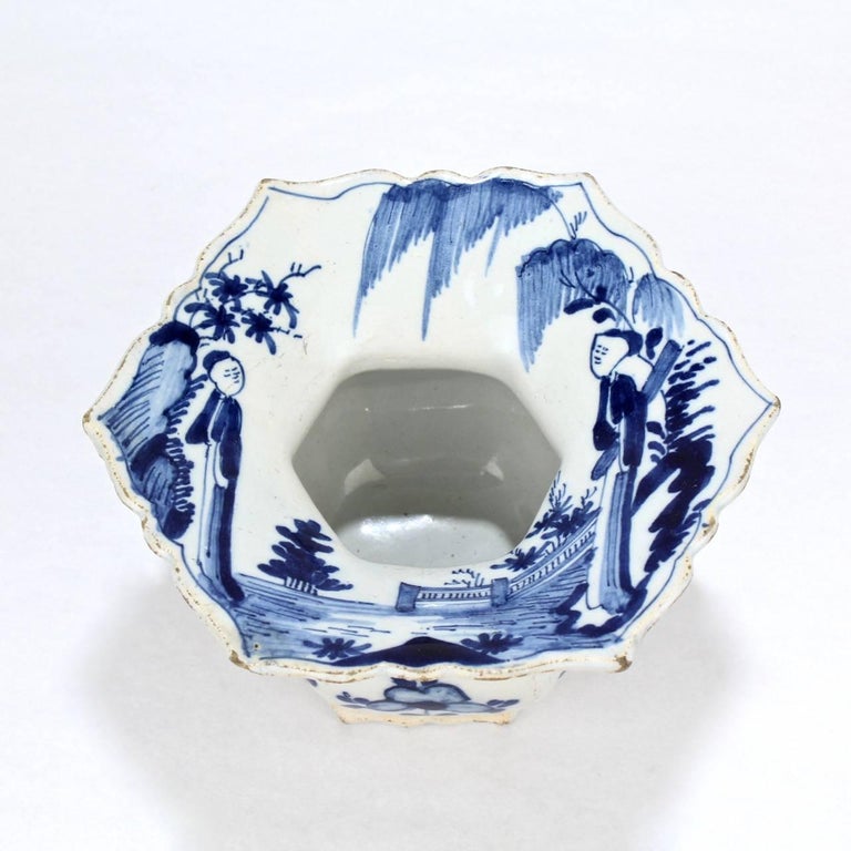 Rare Antique 18th Century Dutch Delft Pottery Spittoon with Chinese ...