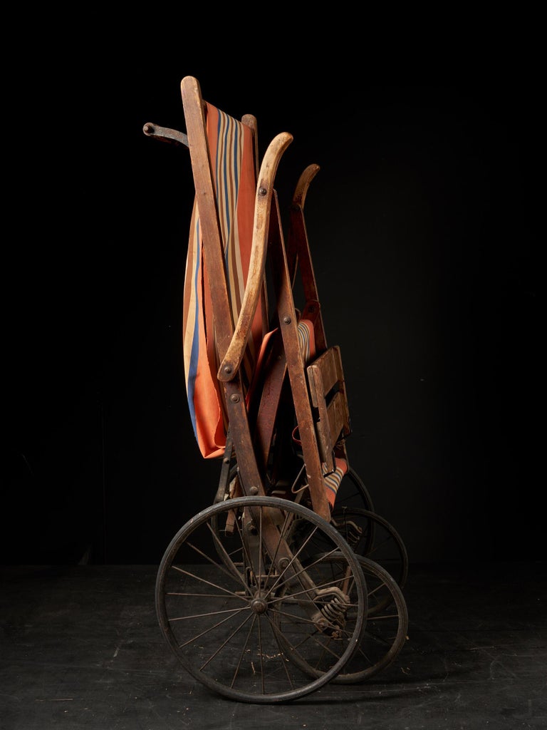 Rare Antique 4-Wheel Configuration Pushchair from Early 20th Century ...