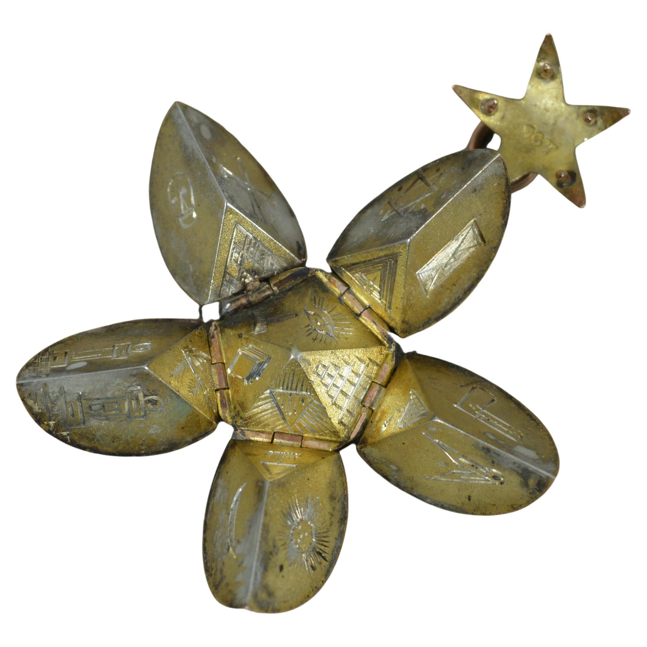 Masons Masonic 9 Carat Gold and Silver Ball Fob or Pendant at 1stDibs ...