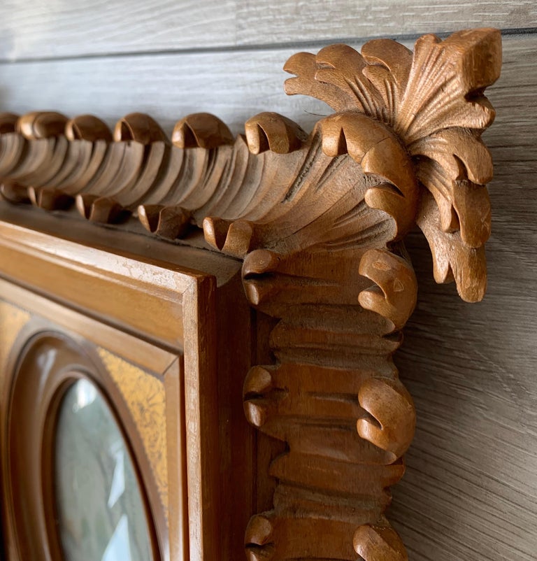 Rare Antique and Stylishly Handcrafted Beechwood Picture Frame with ...