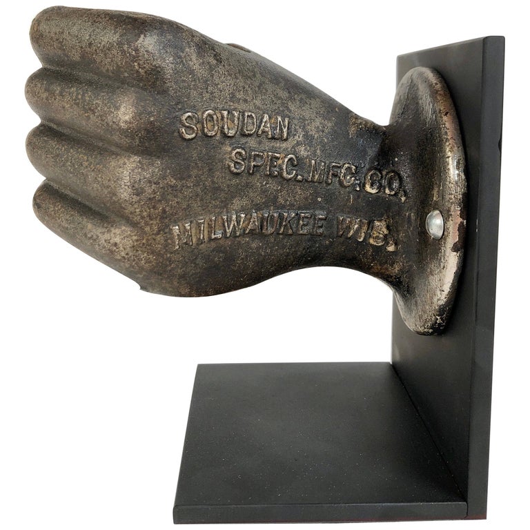 Rare Antique Cast Iron Life Size Closed Hand Advertising Piece, circa ...