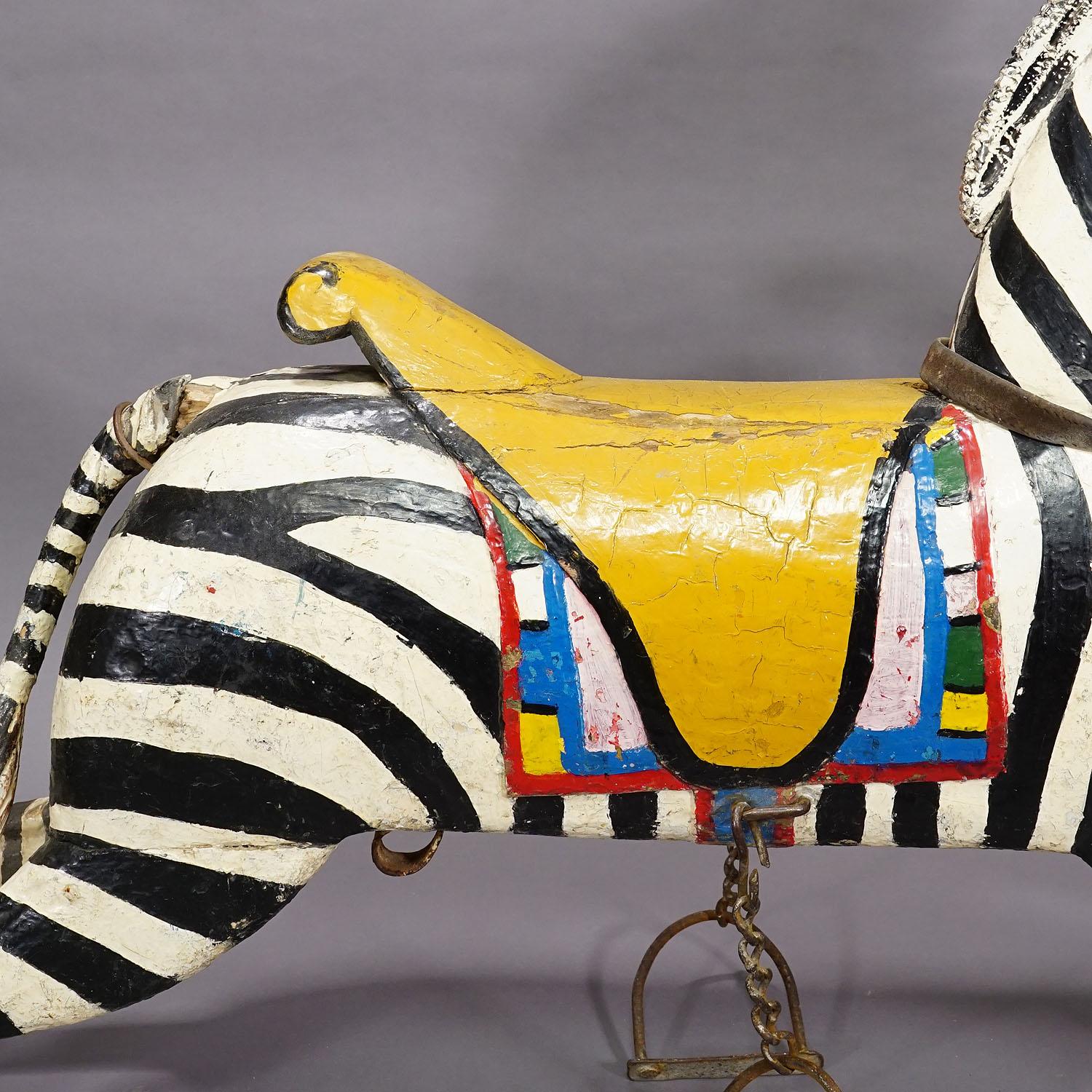 Rare Antique Children Carousel Zebra, Germany early 20th Century For ...