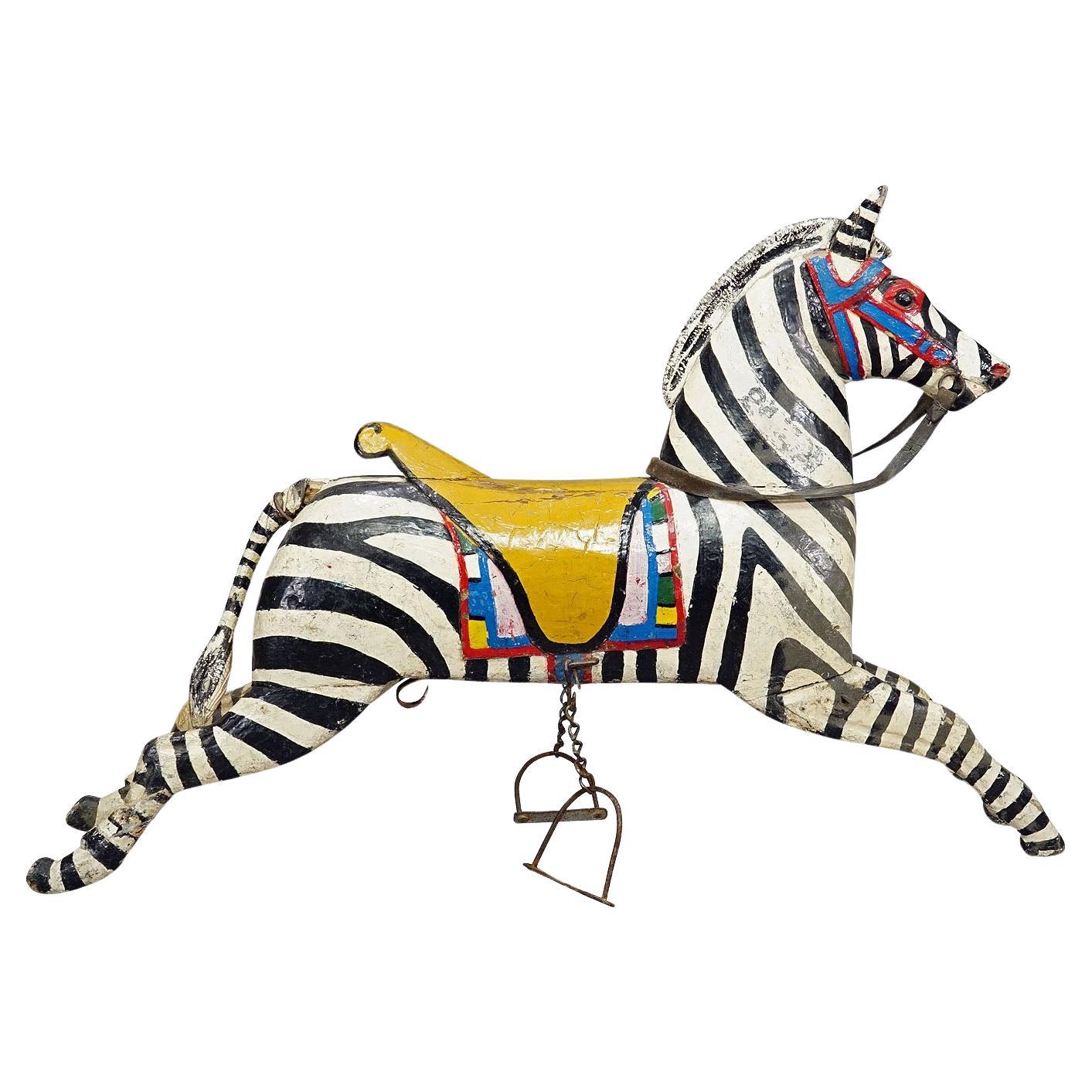 Rare Antique Children Carousel Zebra, Germany early 20th Century For ...