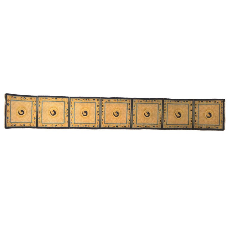 Antique Chinese Ning-Xia Runner: Intact ! For Sale at 1stDibs