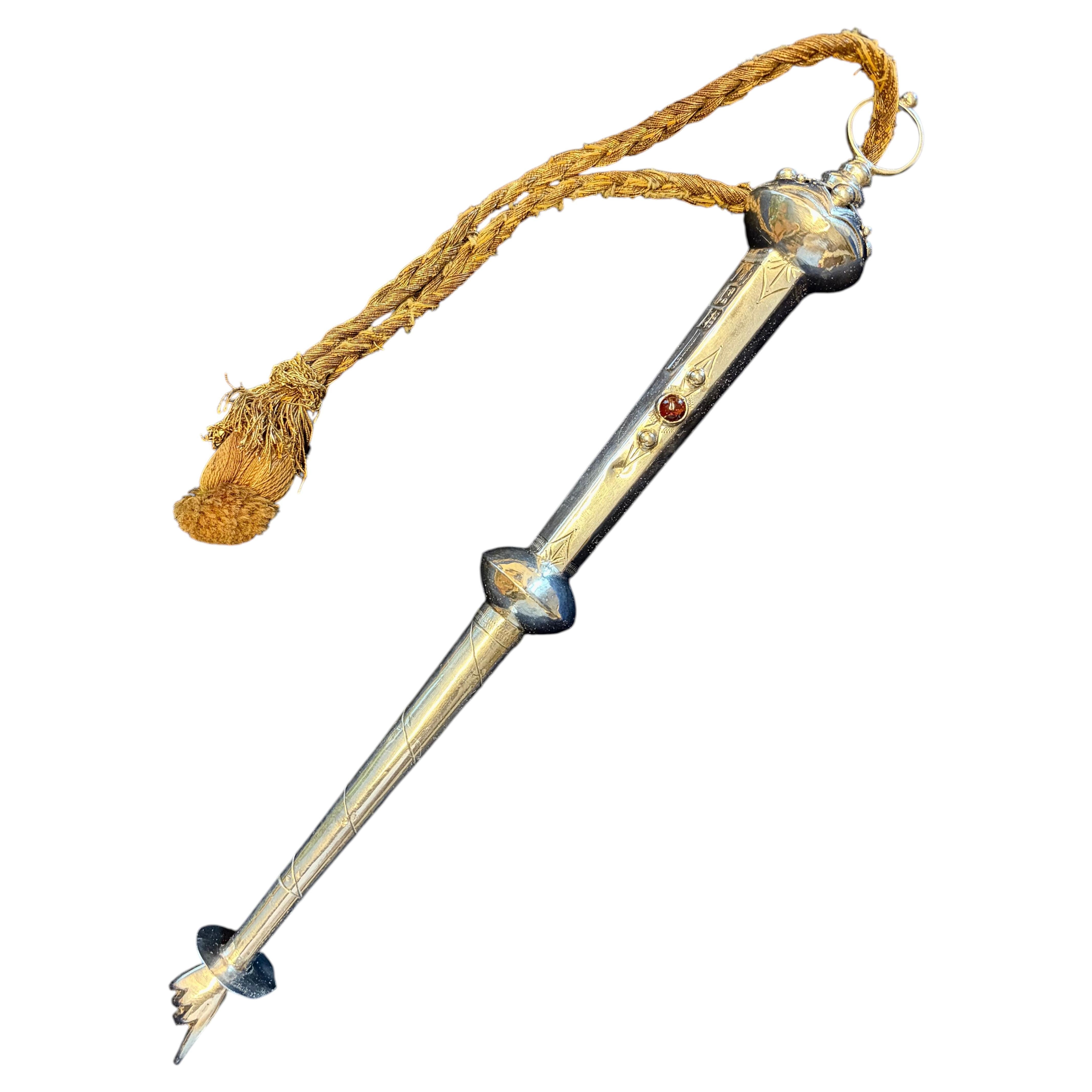 Rare Antique Judaica Torah Pointer Yad, Imperial Russia 1857 For Sale ...