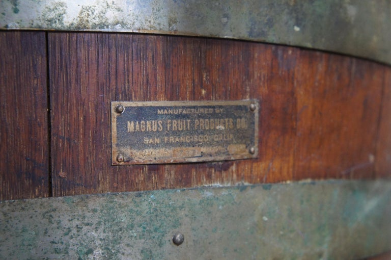 Rare Antique Magnus Root Beer Advertising Barrel Fountain Dispenser Keg ...