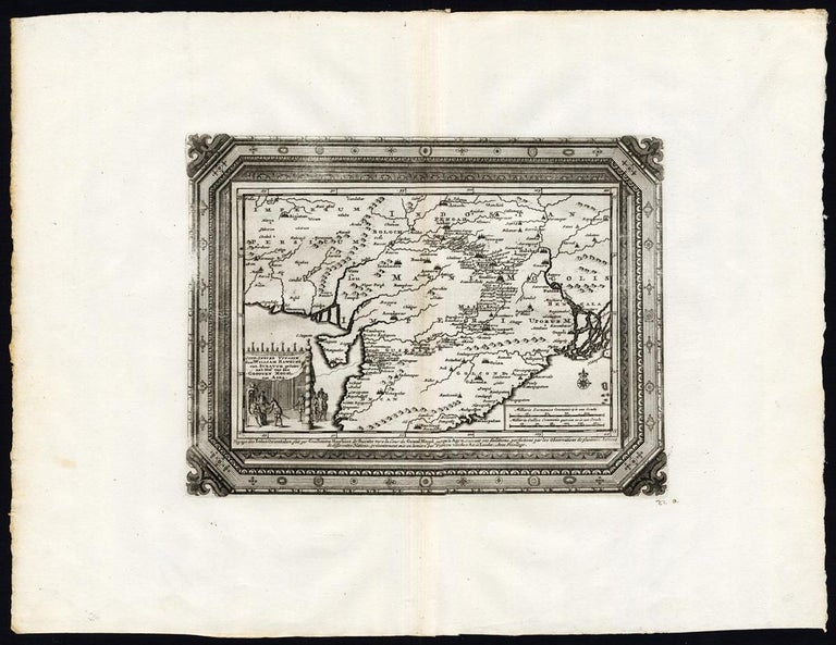 Rare Antique Map of the Moghul Empire, ca.1725 For Sale at 1stDibs