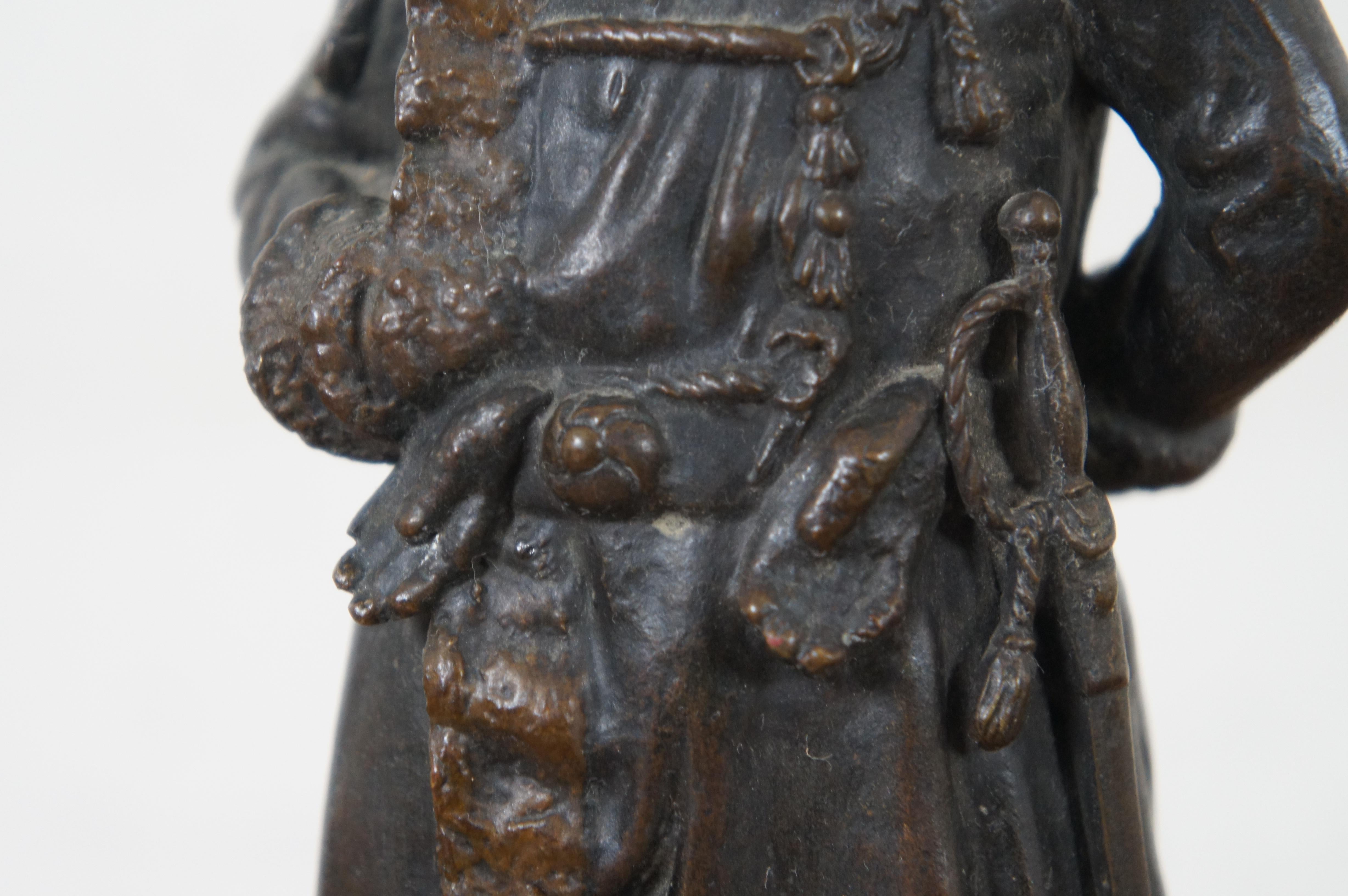 Rare Antique Napoleon Bonaparte in Russia Bronze Marble Sculpture 10 ...