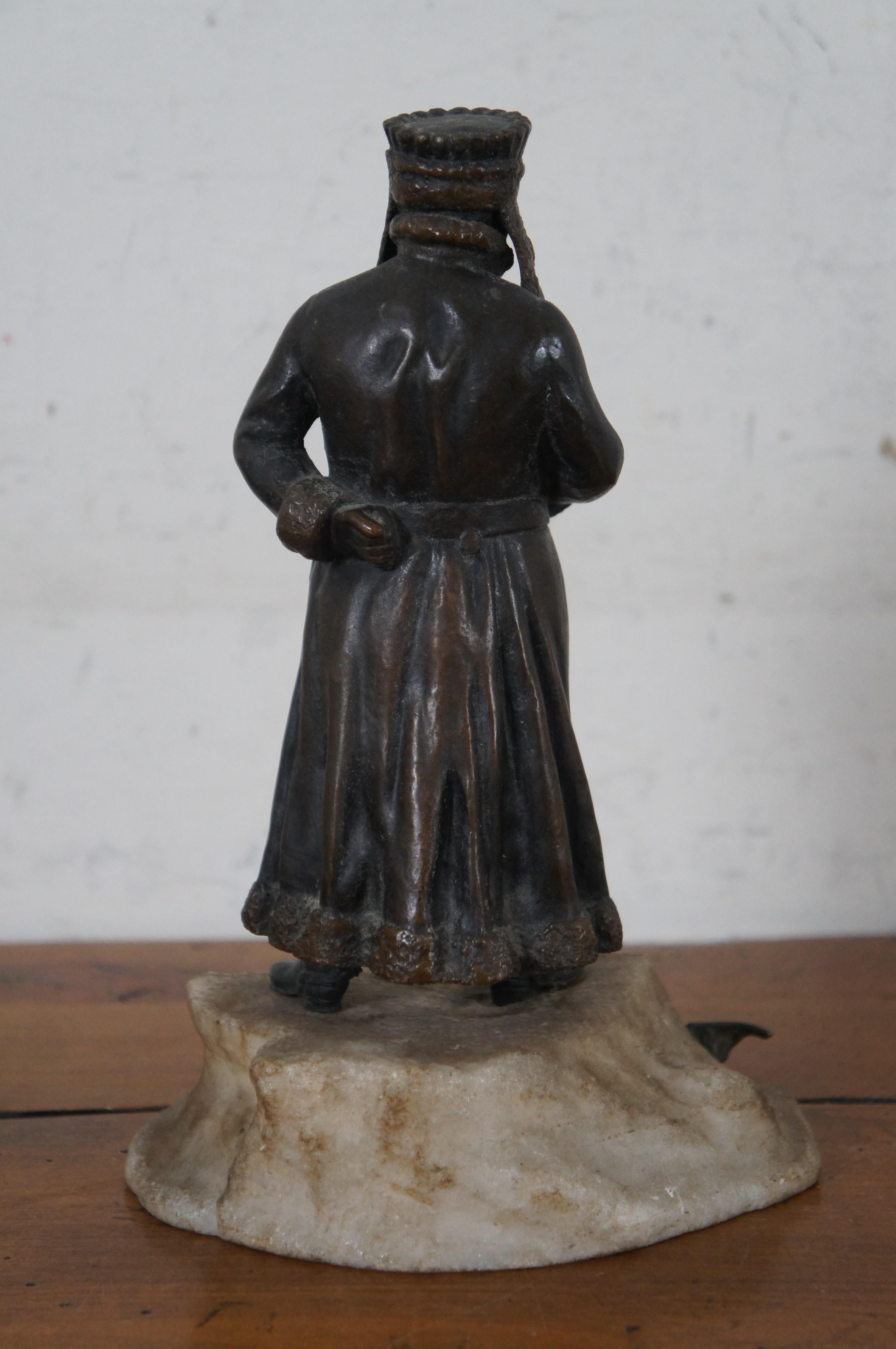 Rare Antique Napoleon Bonaparte in Russia Bronze Marble Sculpture 10 ...