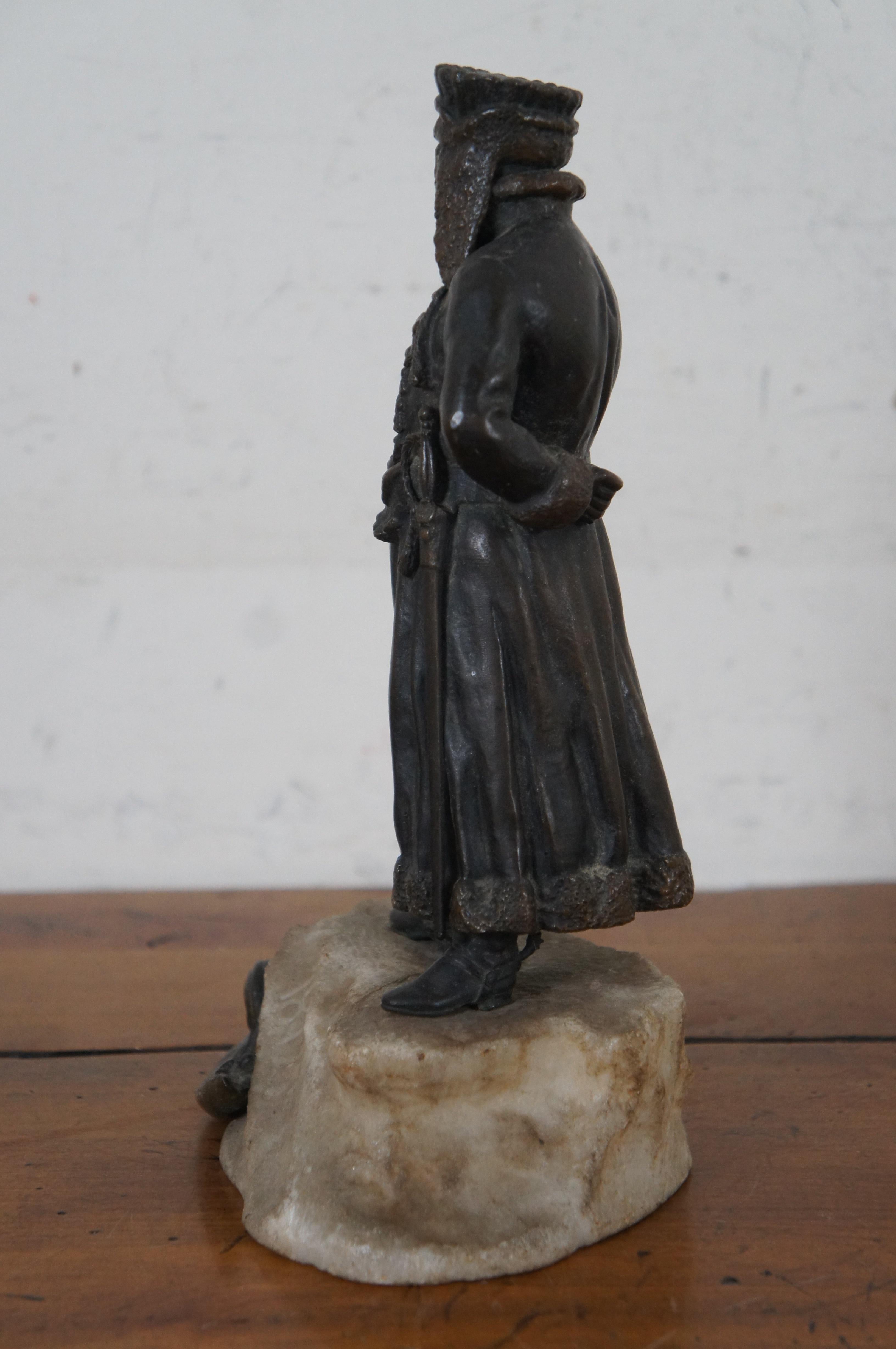 Rare Antique Napoleon Bonaparte in Russia Bronze Marble Sculpture 10 ...