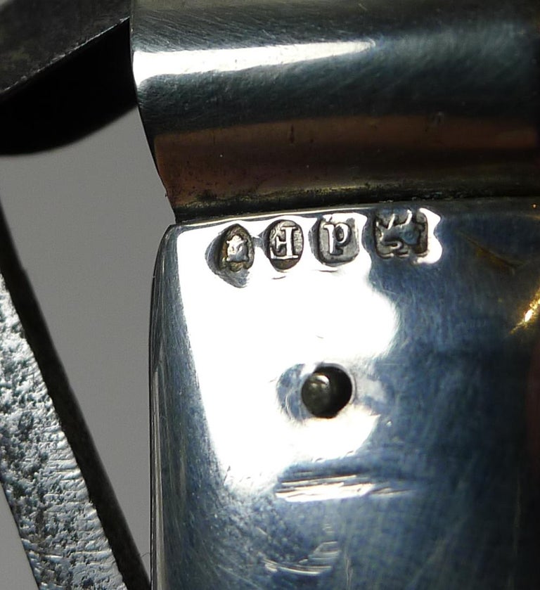 Rare Antique Novelty Sterling Silver Cigar Cutter, 1899 For Sale at 1stDibs