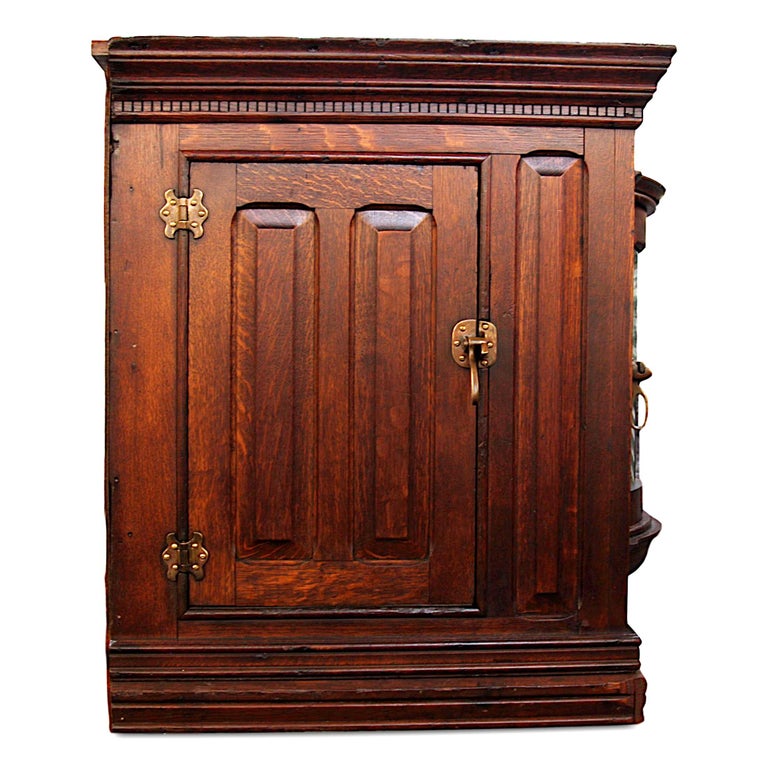 Rare Antique Oak Curved Glass Counter-Top Ice Box General Store Display ...