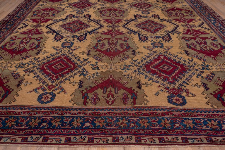 Gorgeous Antique Turkish Oushak Carpet, Circa 1900s For Sale at 1stDibs