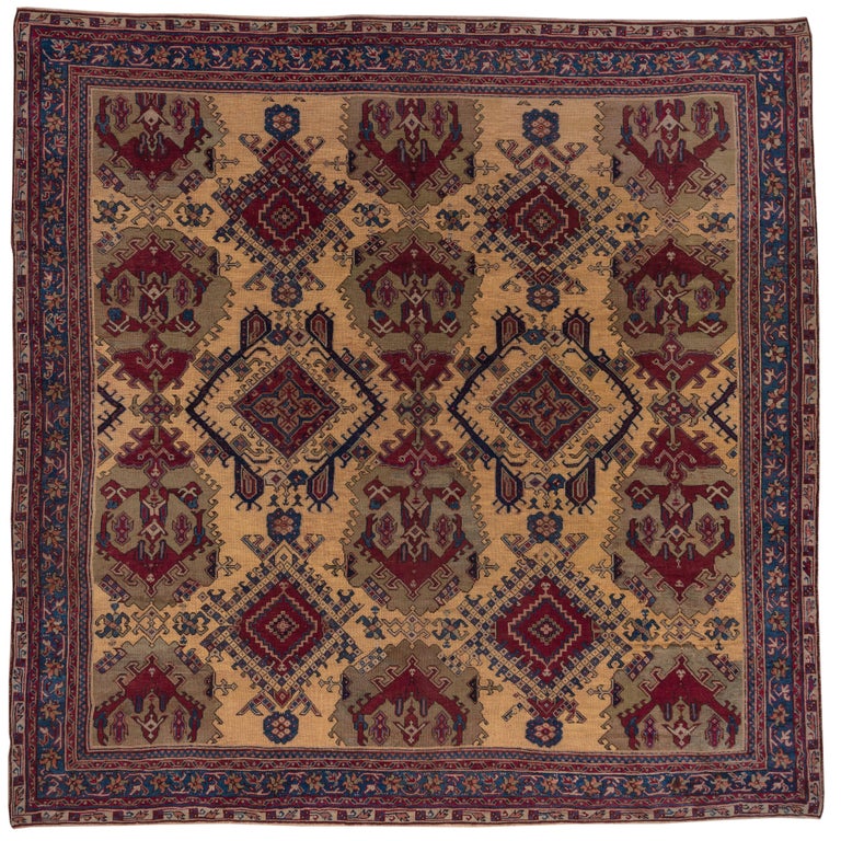 Gorgeous Antique Turkish Oushak Carpet, Circa 1900s For Sale at 1stDibs