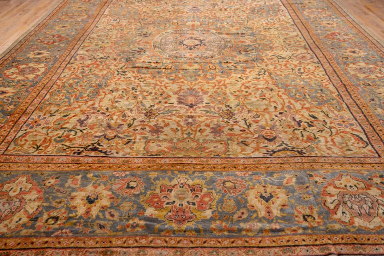 Rare Antique Persian Sultanabad Carpet, circa 1890s For Sale at 1stDibs