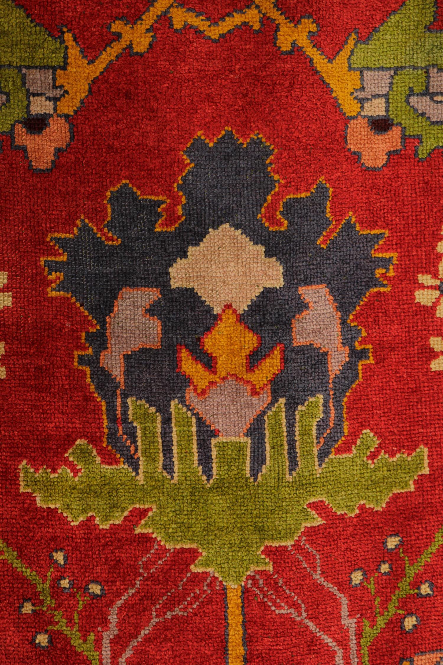 Rare Antique Rugs Irish Donegal Traditional Red Wool Carpet for Sale ...