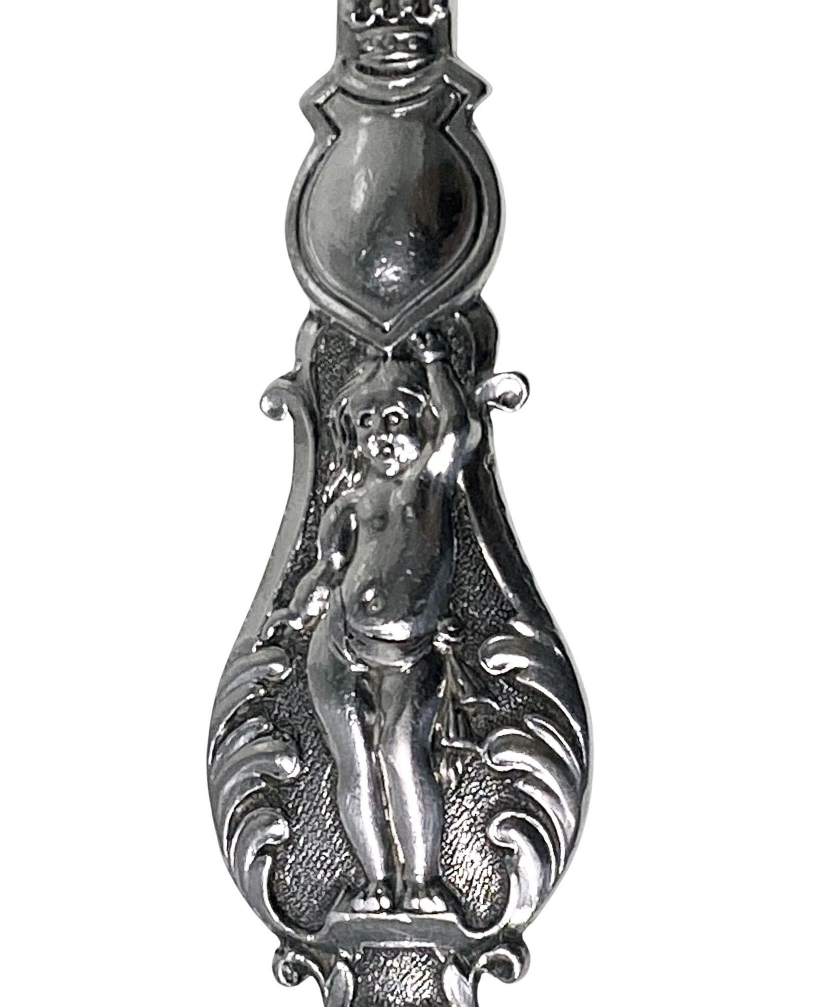 Rare Antique Silver Cupid Figural Spoon, London 1880 Martin Hall For ...