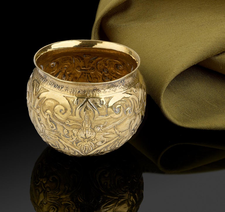 Rare Antique Silver Tumbler Cup, circa 1600 For Sale at 1stDibs