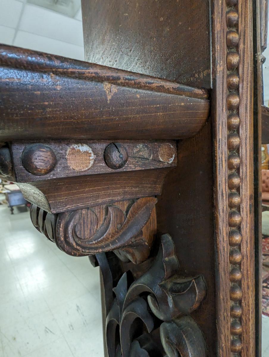 RARE Antique Victorian Revival Oak Hall Tree For Sale at 1stDibs ...