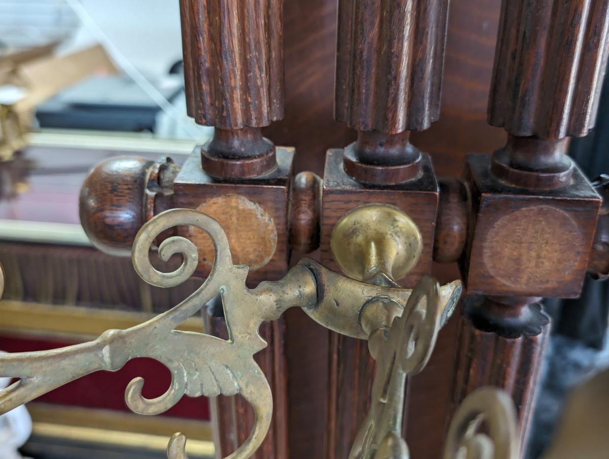 RARE Antique Victorian Revival Oak Hall Tree For Sale at 1stDibs ...