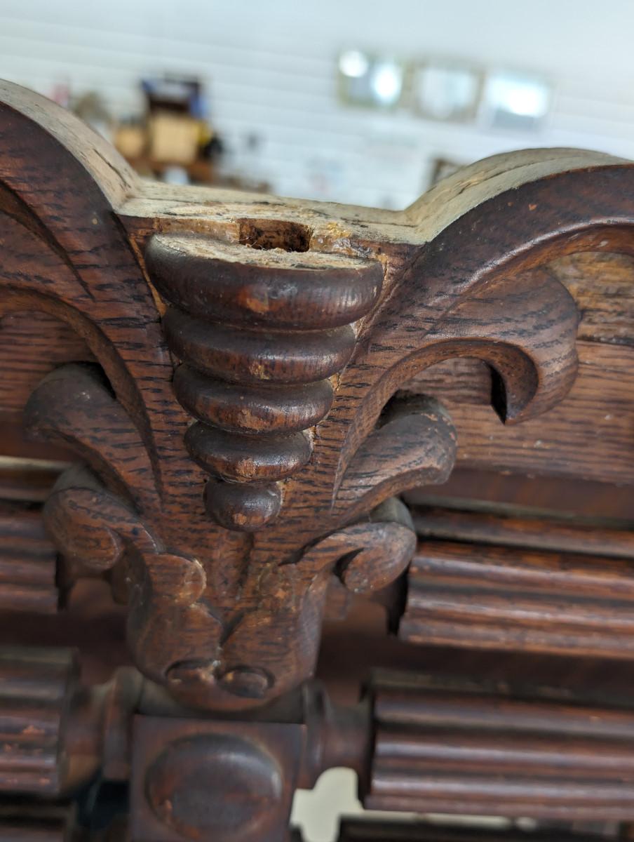 RARE Antique Victorian Revival Oak Hall Tree For Sale at 1stDibs ...