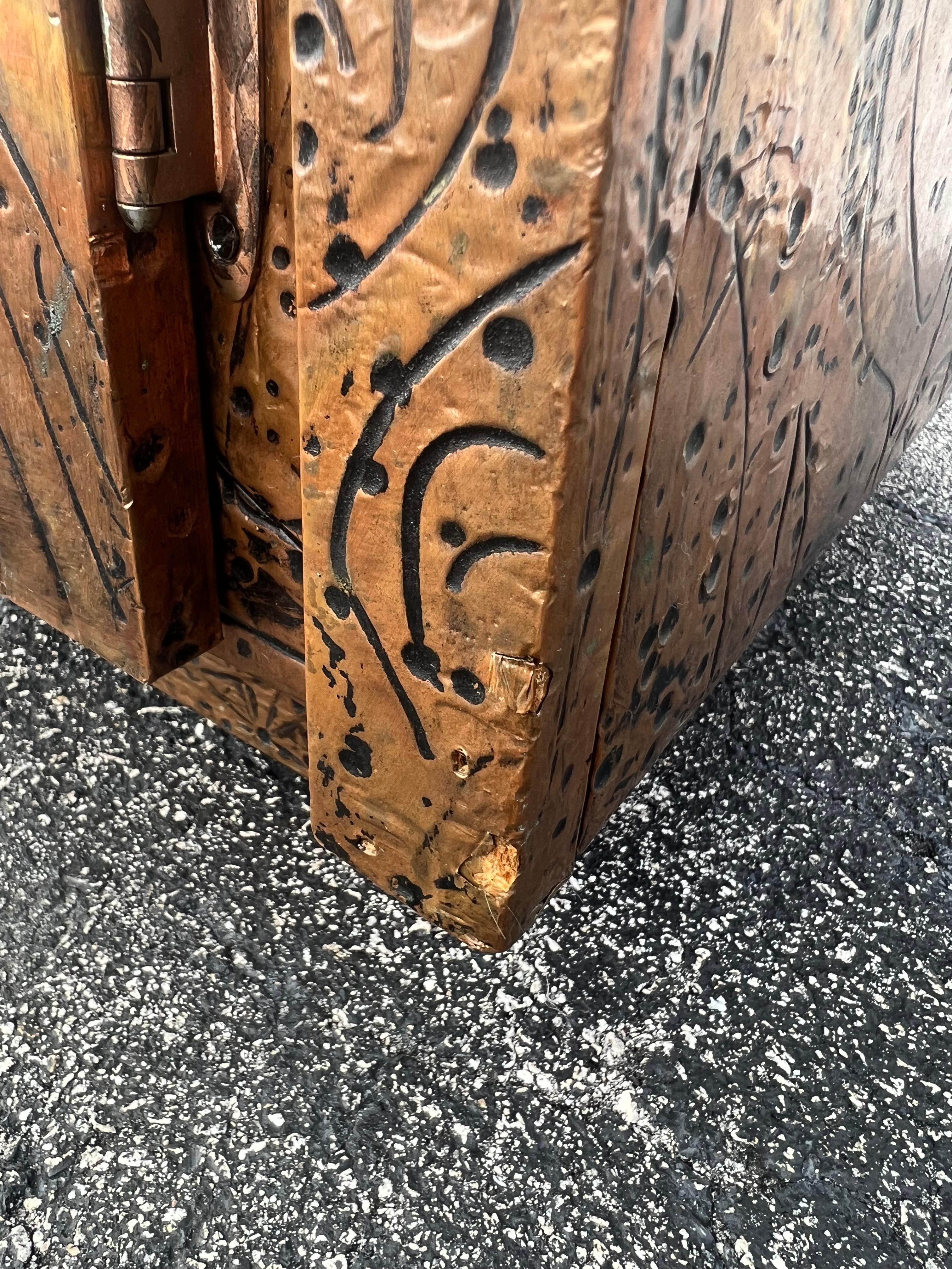 Rare Arenson Studios Copper Clad Credenza For Sale at 1stDibs