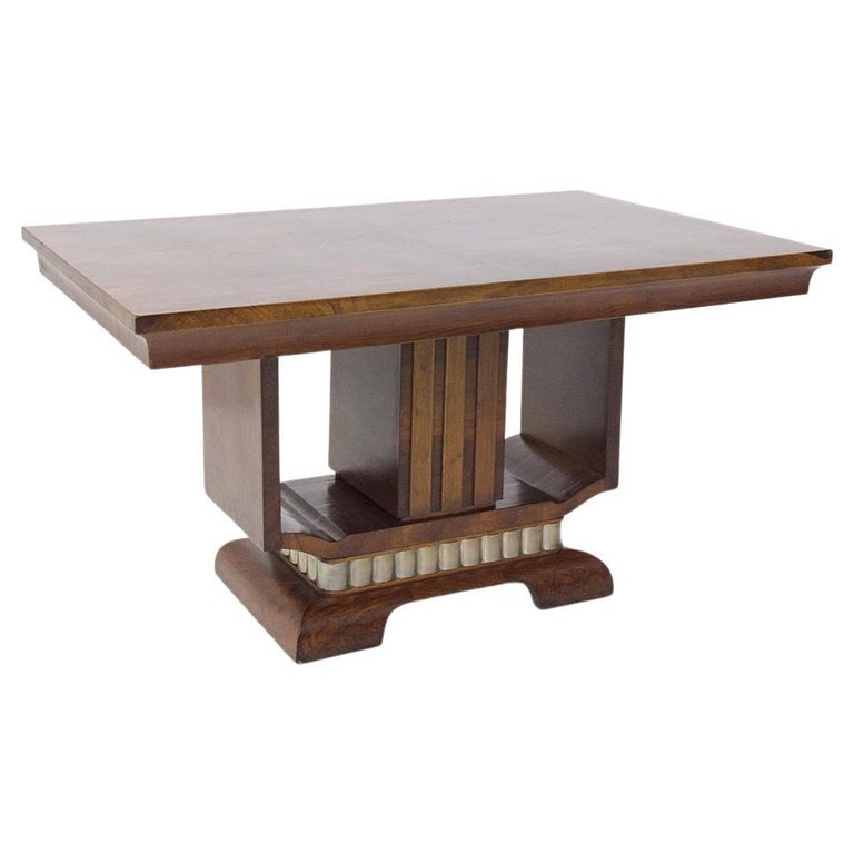 Rare Art Deco Center Table in Precious Wood For Sale at 1stDibs
