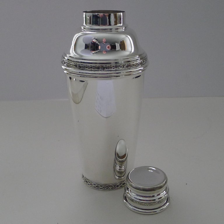 Rare Art Deco Cocktail Shaker, Celtic Decoration, c.1930 For Sale at ...