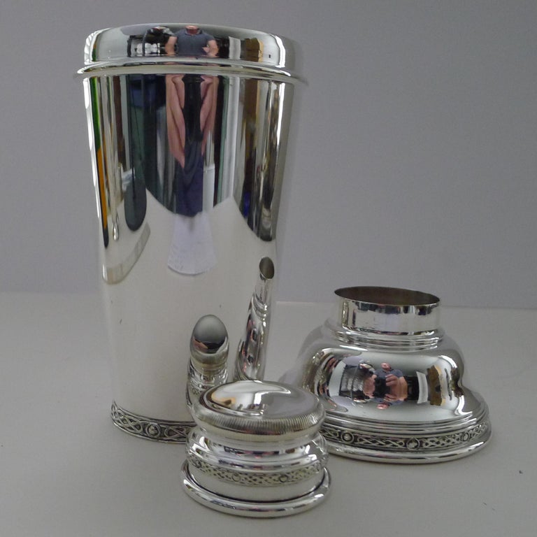 Rare Art Deco Cocktail Shaker, Celtic Decoration, c.1930 For Sale at ...