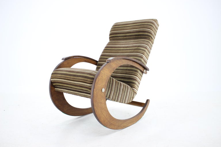 Rare Art Deco Design Rocking Chair, 1930s at 1stDibs