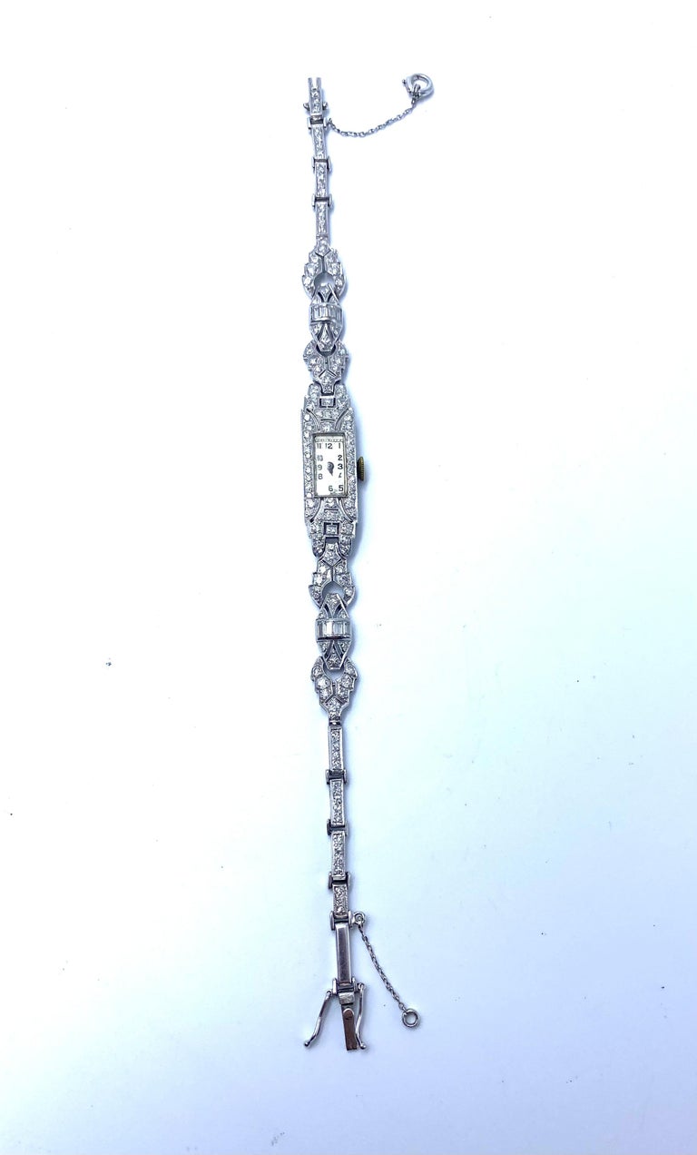 Rare Art Deco Diamonds Watch For Sale at 1stDibs