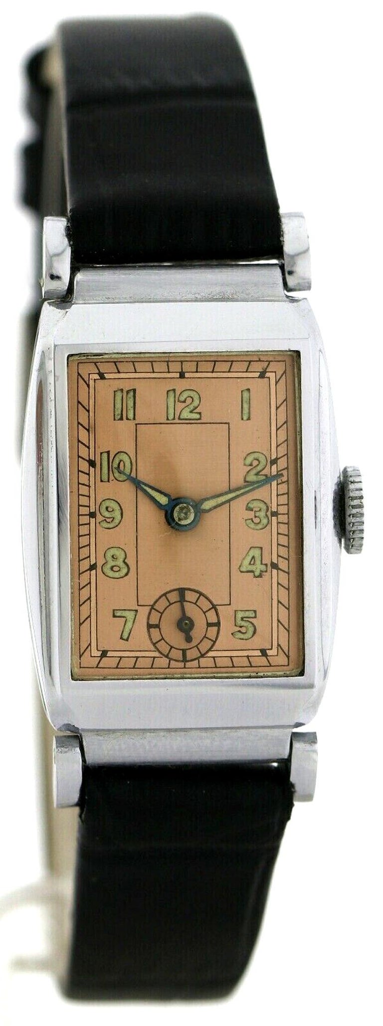 Rare Art Deco Gents Wristwatch Old Stock, Never Worn, circa 1930 For ...