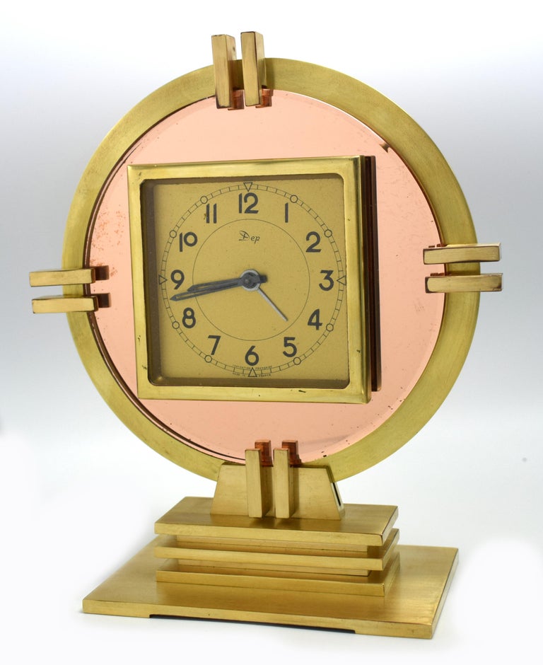 Rare Art Deco Machine Age Clock by Dep, circa 1930 at 1stDibs