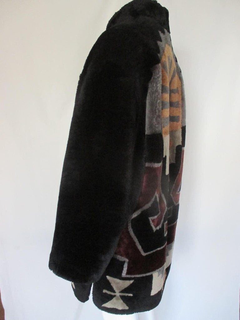 Rare Art-Deco Print Sheared Beaver Fur Coat at 1stDibs
