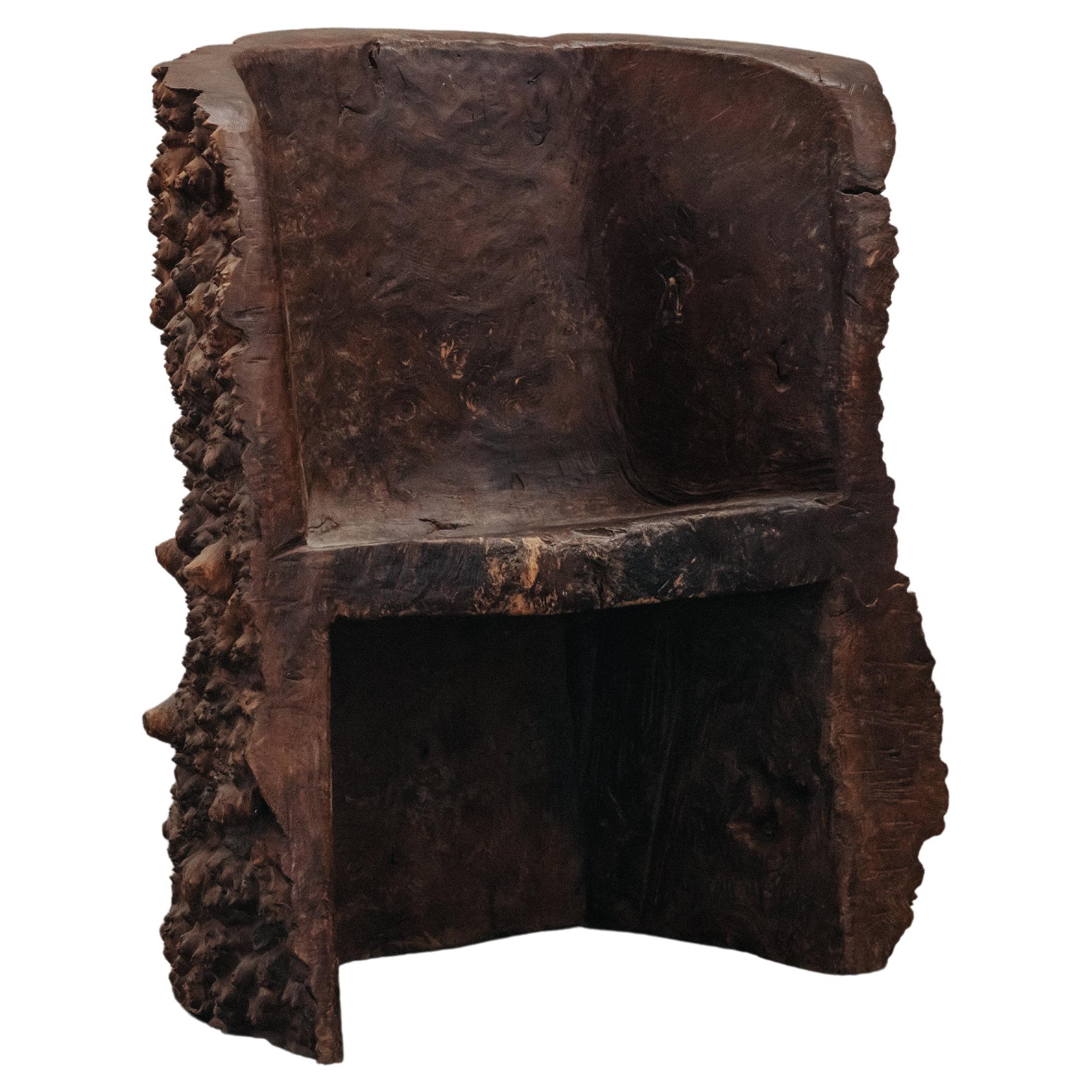 Rare Art Populaire Burl Chair From France, Circa 1850 For Sale at 1stDibs