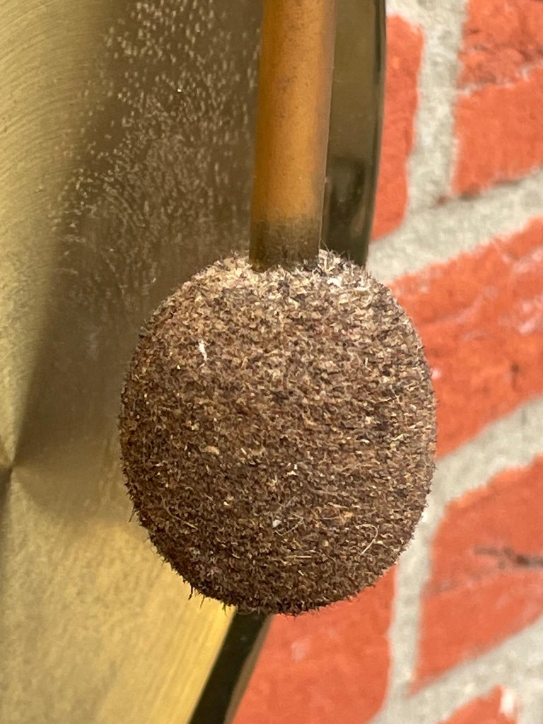 Rare Arts and Crafts House Gong for Wall Mounting with Bronze Elephant ...