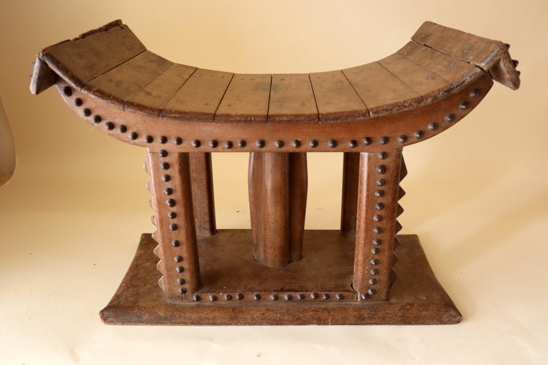 Rare Assembled Akan Seat Stool Ghana Ashanti Fante art For Sale at 1stDibs