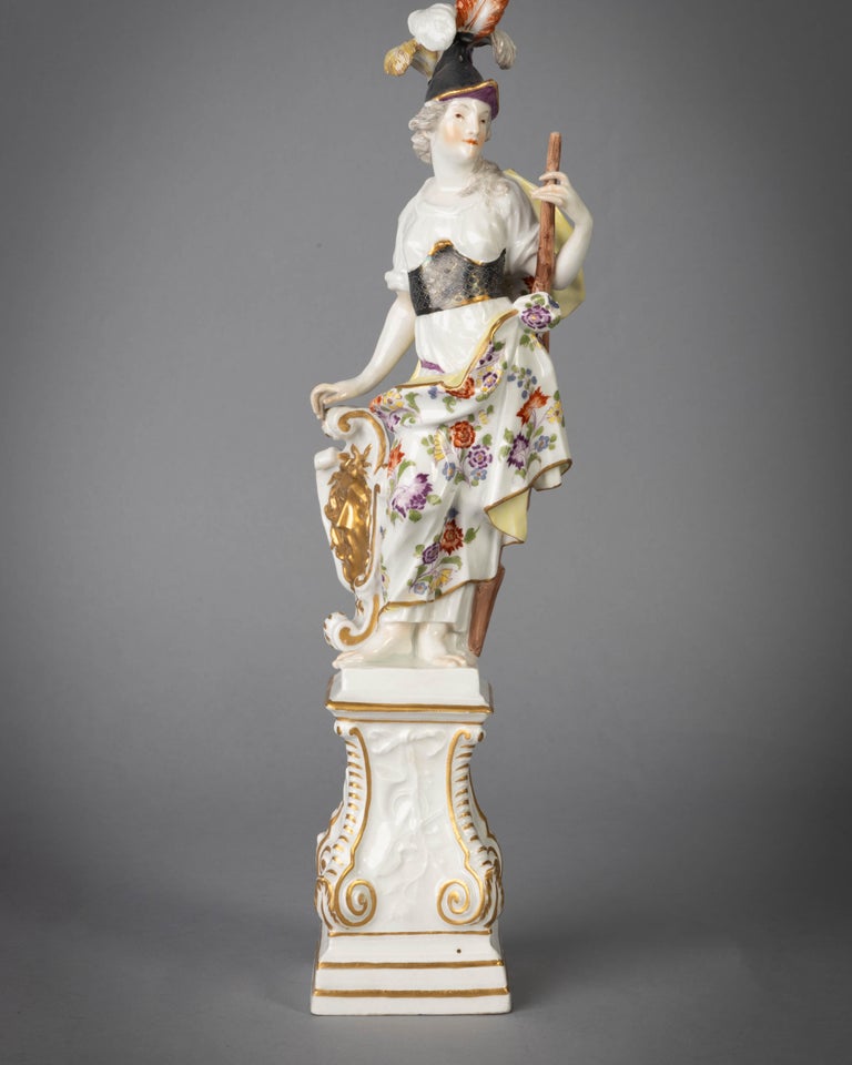 Rare Assembled Set of Six German Porcelain Mythological Deities ...