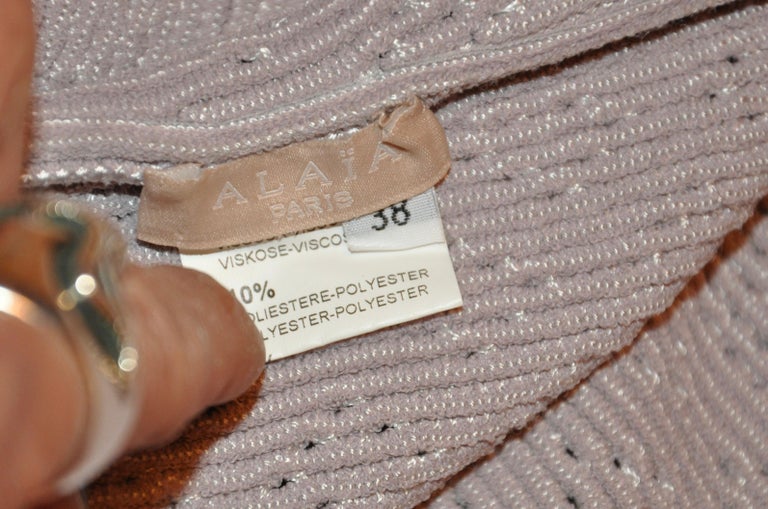 Rare Azzedine Alaia Signature Fawn-Hue Form-Fitting Eyelet Accented ...