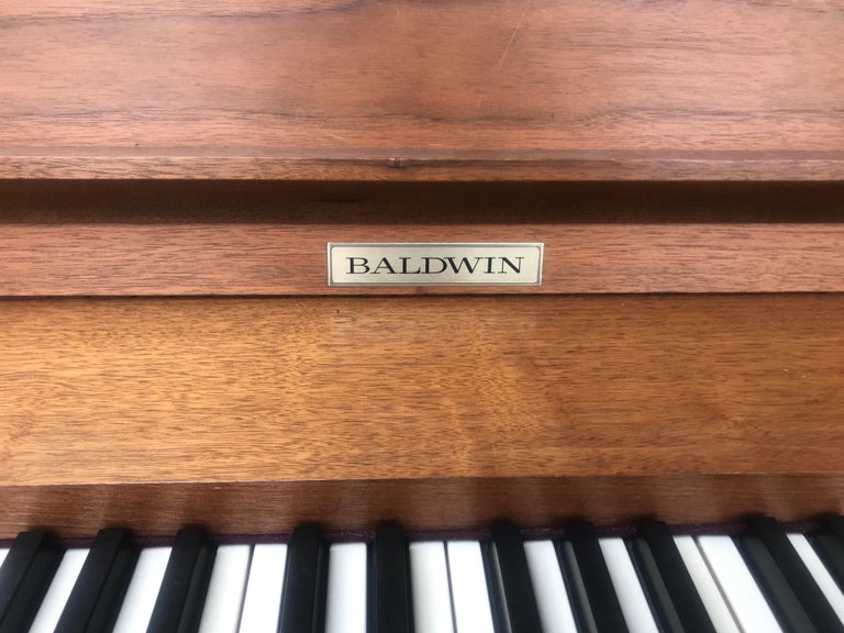 Rare Baldwin Acrosonic Danish Modern Style Spinet Piano, Walnut and ...