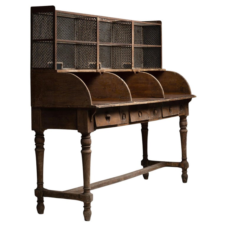 Rare Bank Counter, France circa 1890 For Sale at 1stDibs