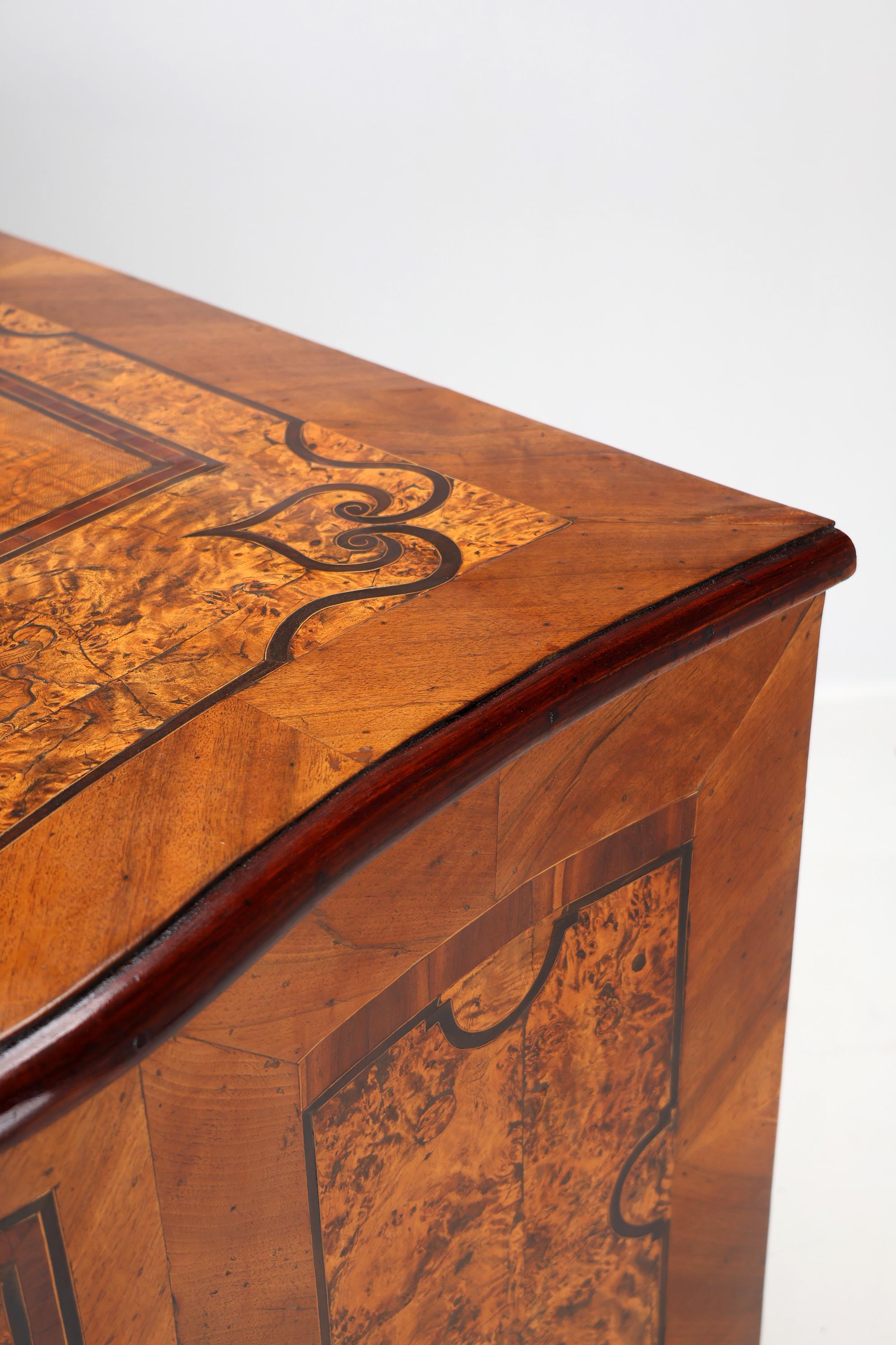 Rare Baroque Chest of Drawers with Inlaids from 18th Century For Sale ...