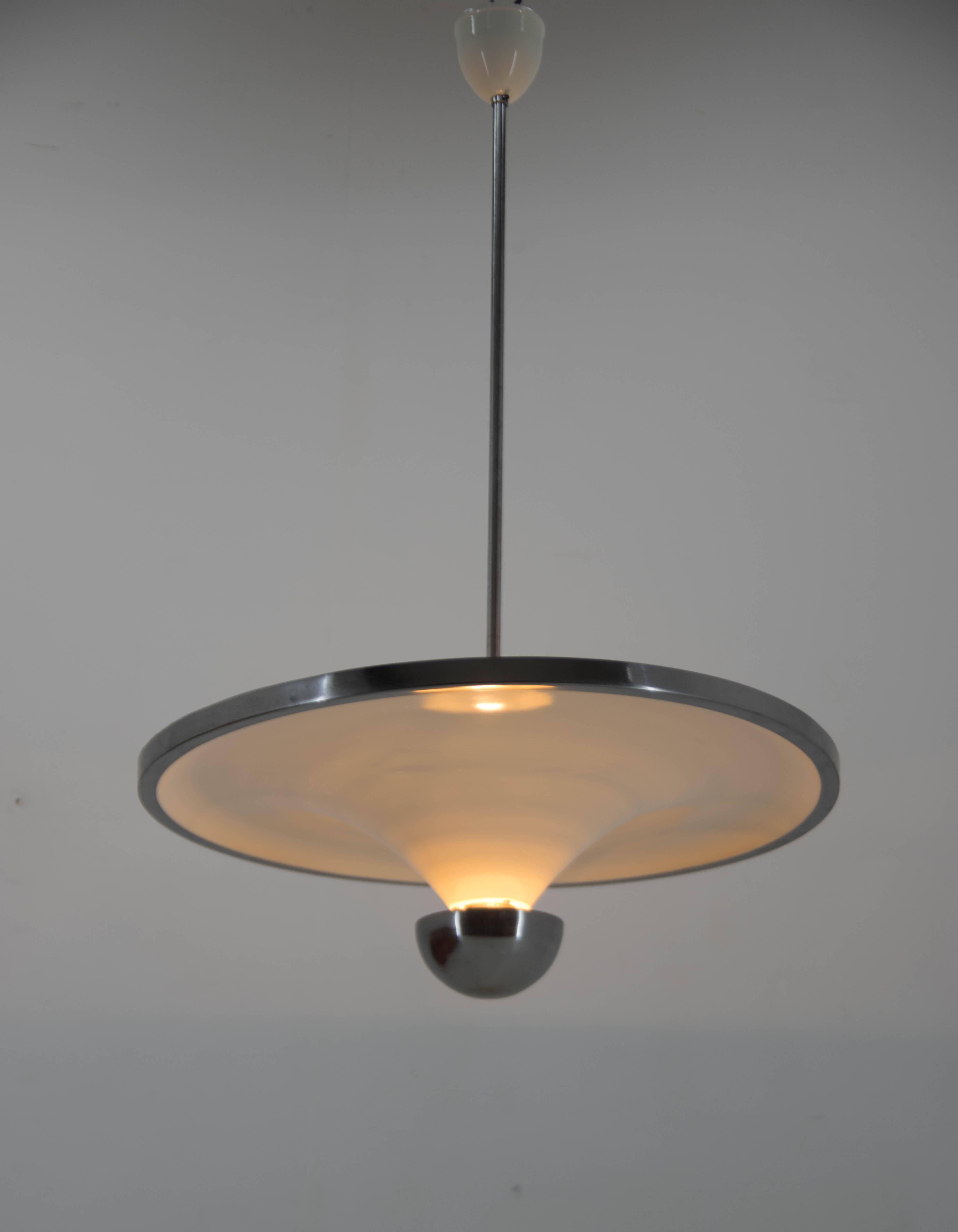 Rare Bauhaus Chandelier with Indirect Light by IAS, 1920s For Sale at ...