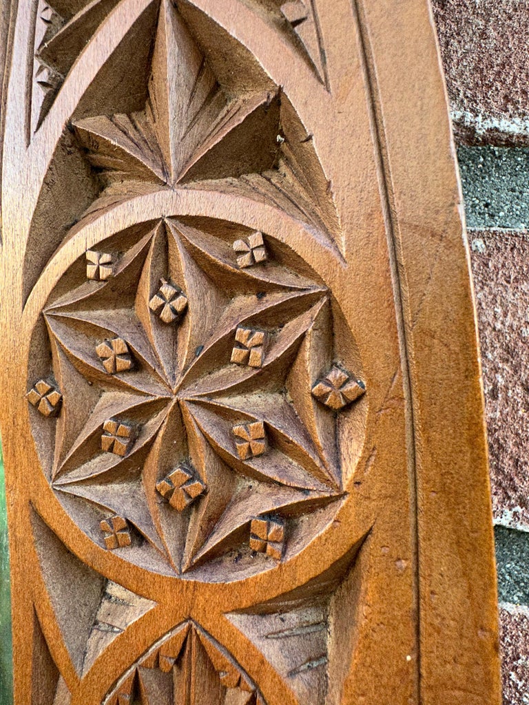 Rare and Beautifully Hand-Carved Antique Dutch Arts and Crafts Beveled ...