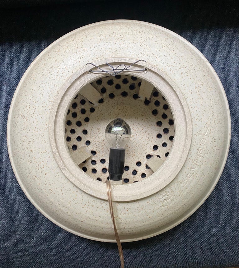 Rare Bente Jessen Ceramic Wall lamp for BJ Ceramics Denmark, ca 1970s ...