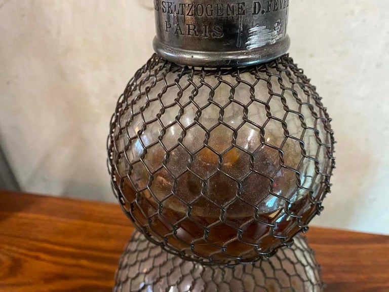 Rare Big French Seltzer Bottle, Veritable Seltzogene D. Fevre, 19th ...